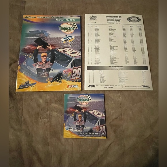 Nascar | Other | 202 Tropicana 400 Il Official Souvenir Program ...